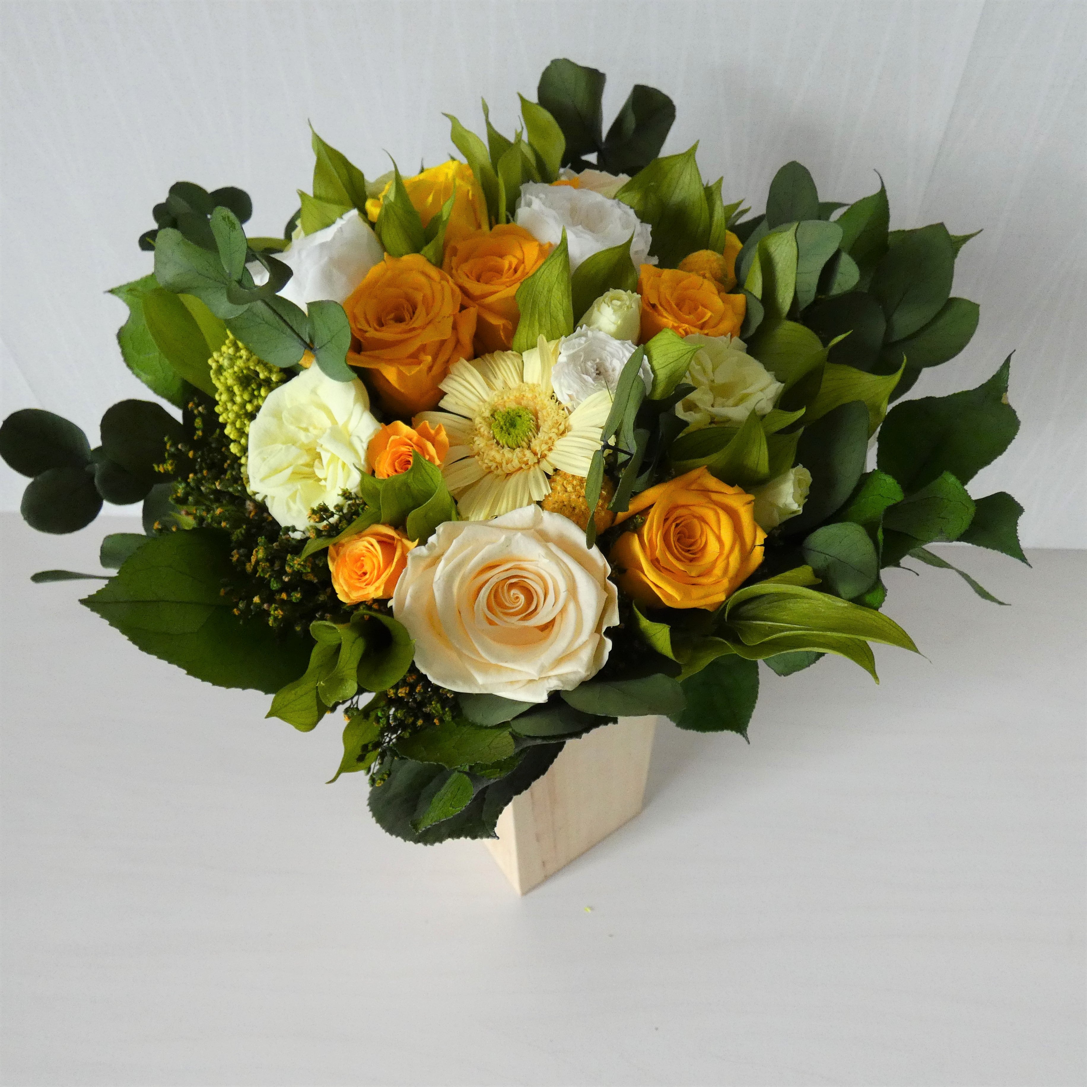 YELLOW DREAM - Preserved Yellow Roses Bouquet – NifledFlowers